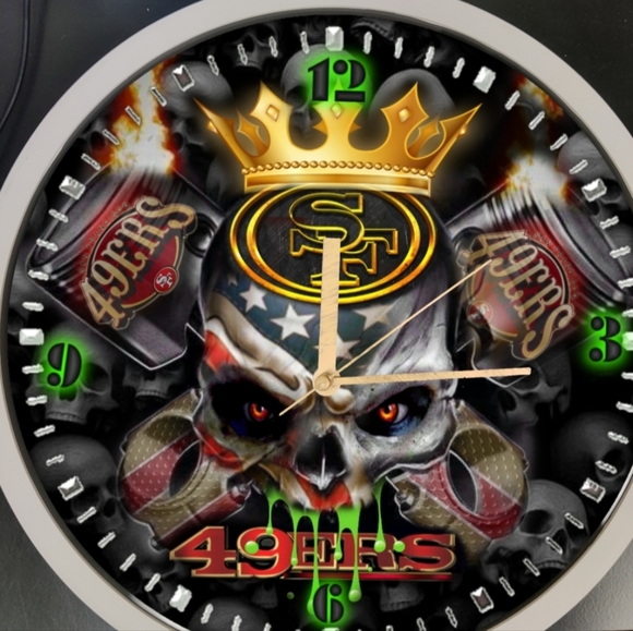 San Francisco 49ers | Wall Decor | 49ers Led Clock | Poshmark